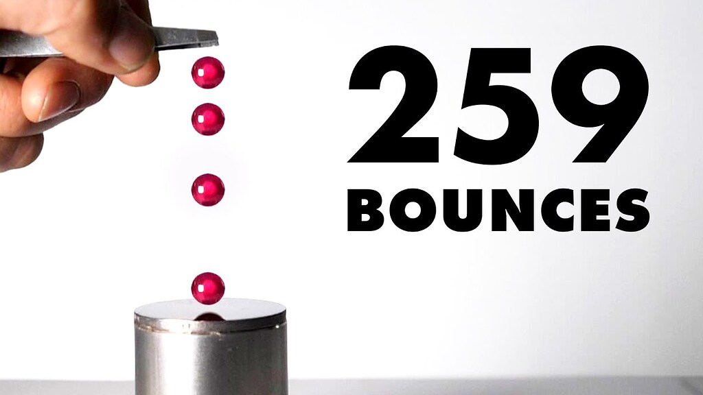 Bouncing Ball Bearings off Amorphous Metal - Tracking with Closeups ...