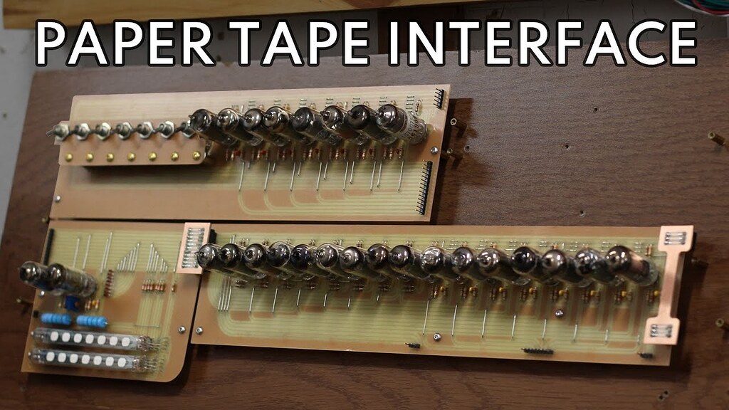 Vacuum Tube Computer Part 34: Paper Tape Interface and Clock Generation ...