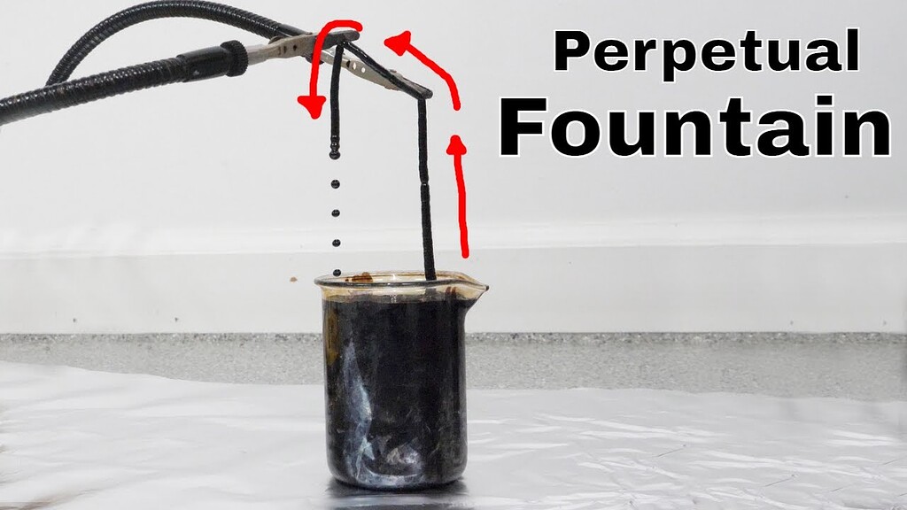 Ferrofluid Fountain: Perpetual Motion Machine? - Tracking with Closeups ...