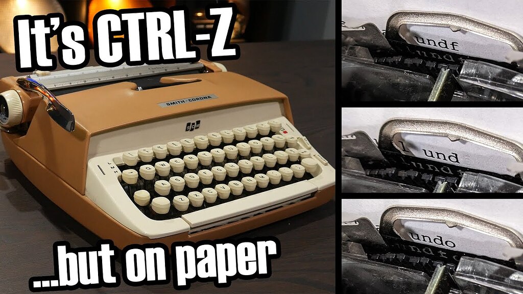 How Correcting Typewriters Work - Tracking with Closeups - Scanalyst